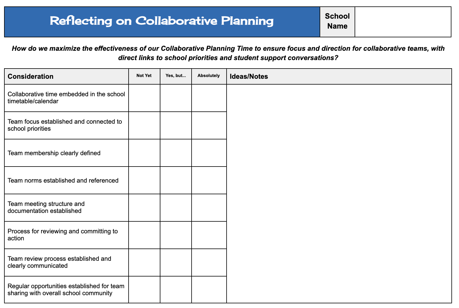 Collaborative Planning Teacher Support Jigsaw Learning